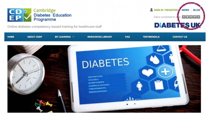 19,000+ topics completed on CDEP | News | Cambridge Diabetes Education ...